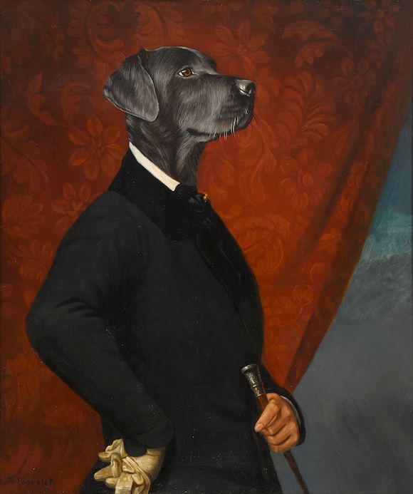 Bonhams : Thierry Poncelet (Belgian, born 1946) A Gentleman Labrador 33 ...