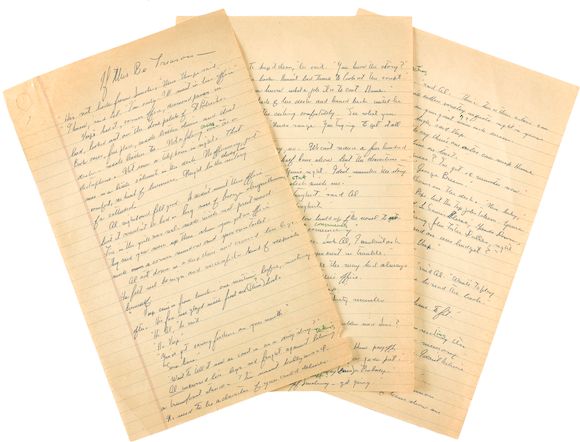 Bonhams : STEINBECK, JOHN. 1902-1968. Autograph Manuscript of the ...