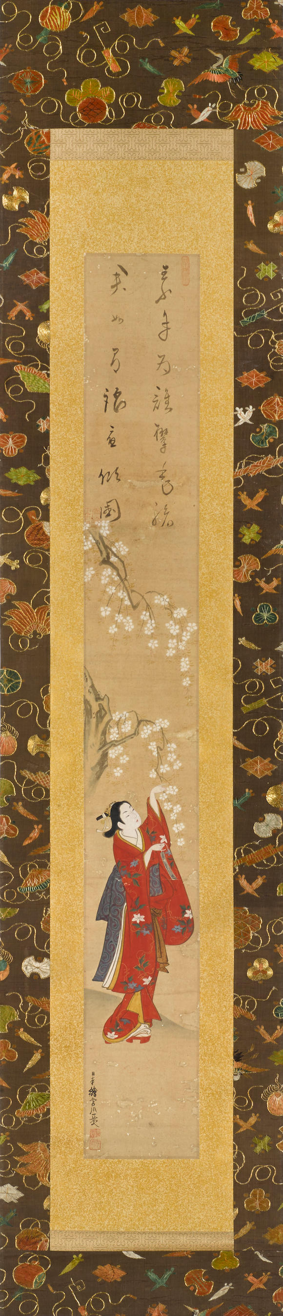 Bonhams Miyagawa Issho Act 1751 1763 Beauty Under A Plum Treeedo