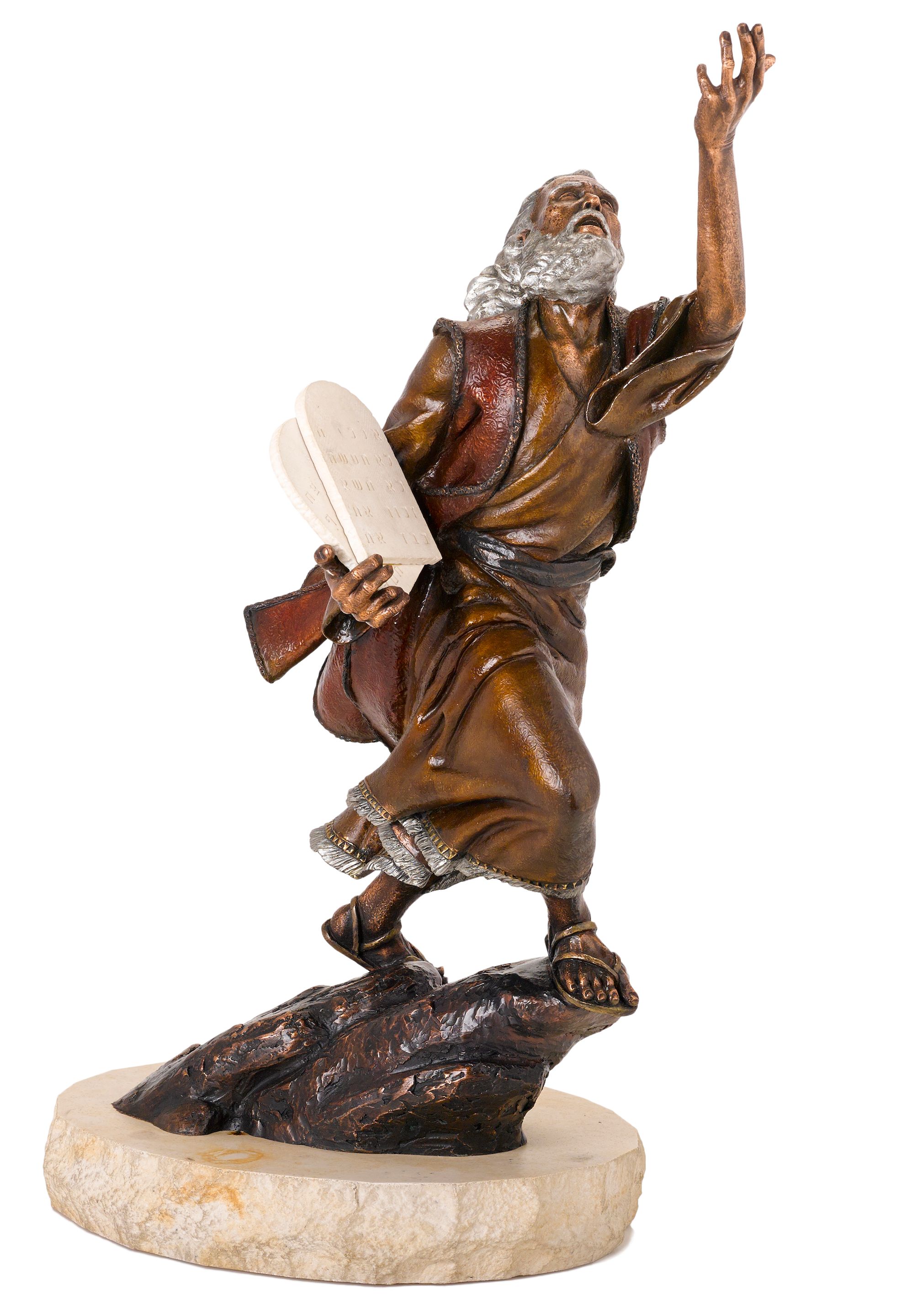 Bonhams : A bronze sculpture of Charlton Heston as Moses in The Ten ...