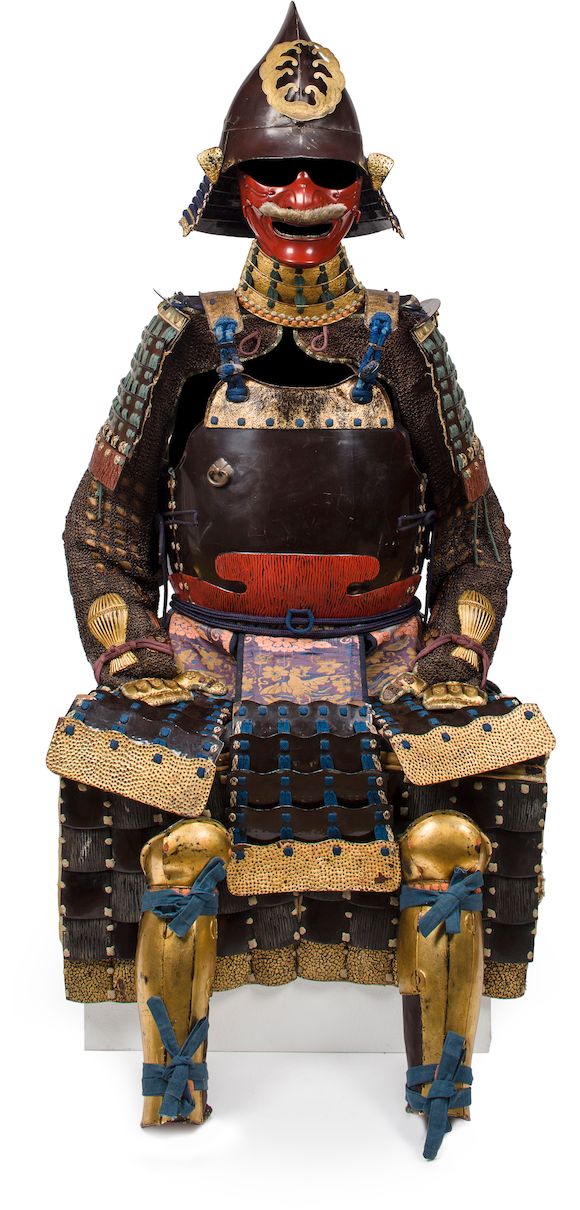 Bonhams : A black and red lacquer armor Edo period (1615-1868), 18th ...