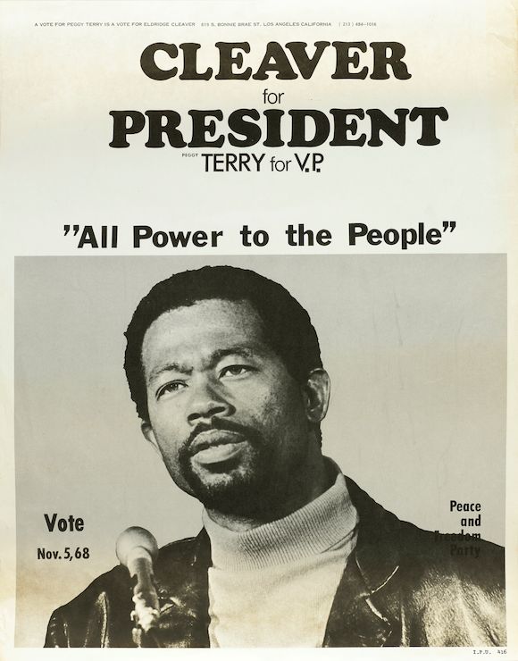 Bonhams : BLACK PANTHER PRESIDENTIAL CAMPAIGN. Cleaver for President ...