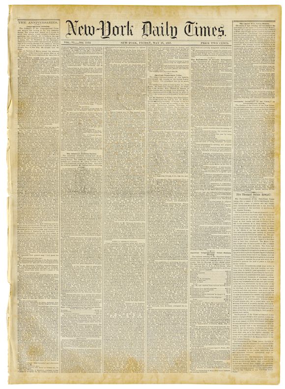 Bonhams : DOUGLASS'S SPEECH TO THE AMERICAN ABOLITION SOCIETY. DOUGLASS ...