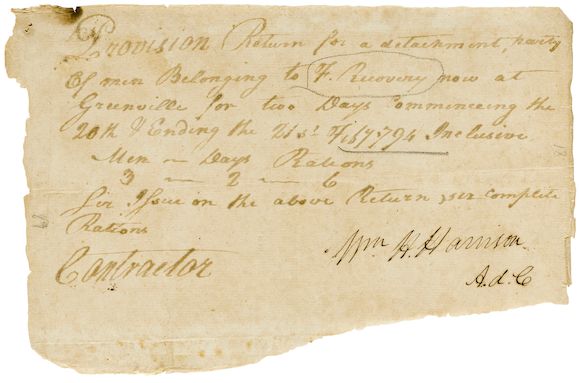 Bonhams : W.H. HARRISON ON THE WESTERN FRONTIER. HARRISON, WILLIAM ...