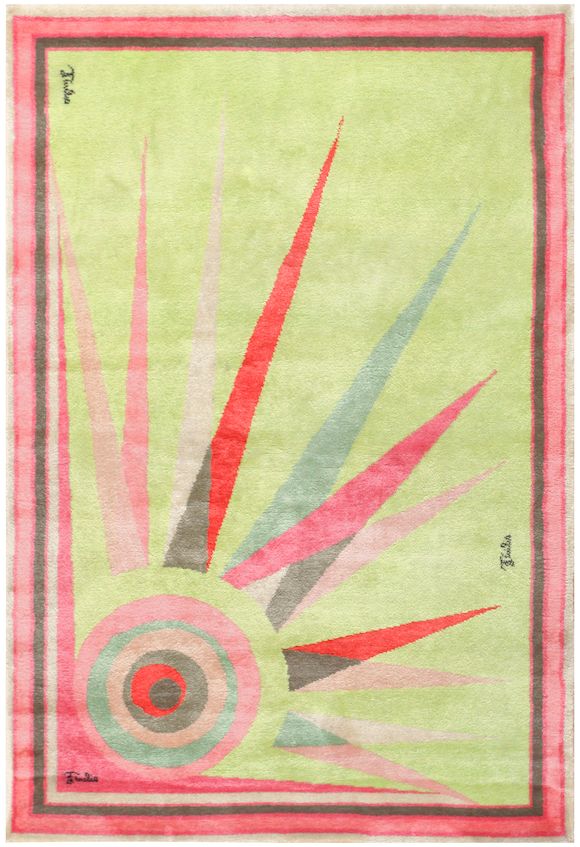 Bonhams : An Art Deco rug by Emilio Pucci France size approximately 5ft ...