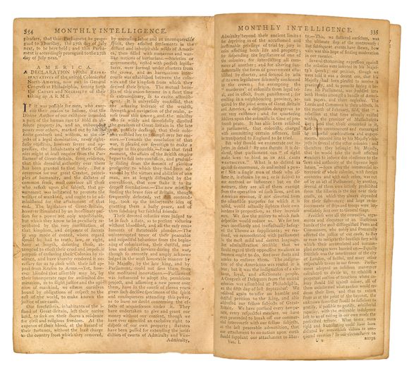 Bonhams : THE CAUSES AND NECESSITY OF TAKING UP ARMS. The Pennsylvania ...