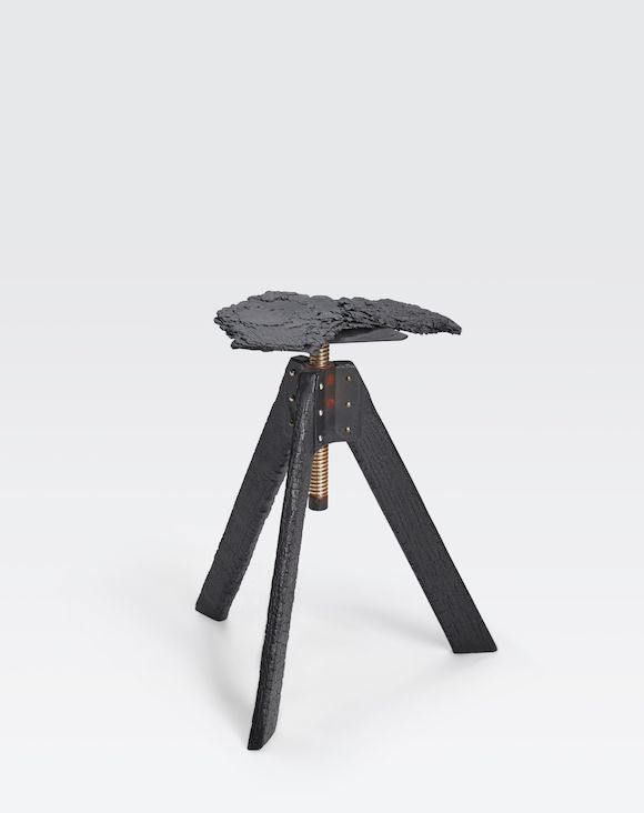 Bonhams : Maarten Baas (born 1979) Giotto stool2005, burnt and ...
