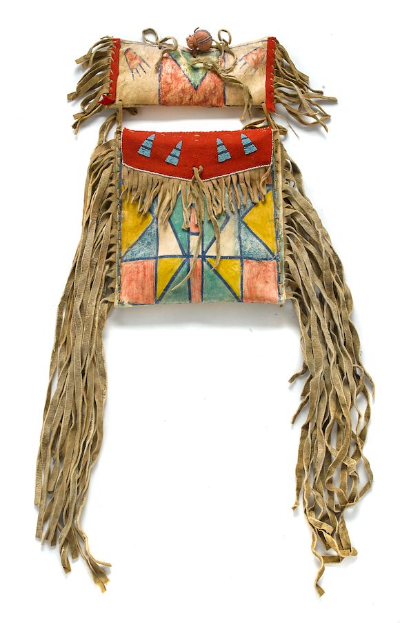 Bonhams : A Crow parfleche double flat case