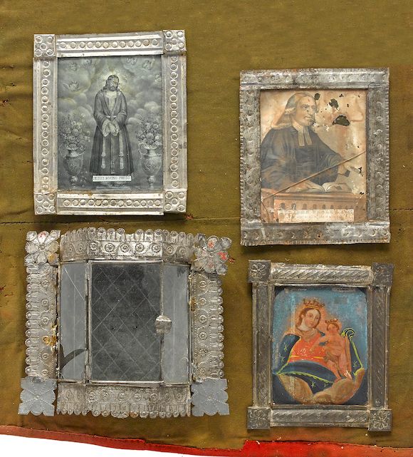 Bonhams : Four New Mexican tin frames