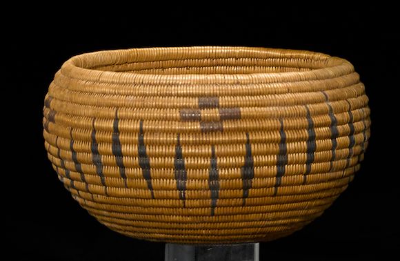 Bonhams : A Washo polychrome basket