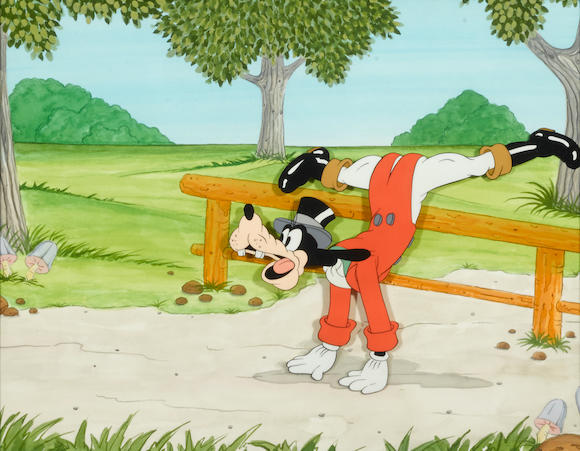 Bonhams A Celluloid Of Goofy From The Fox Hunt