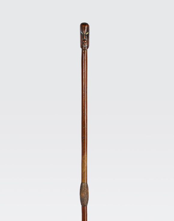 Bonhams : Maori Walking Stick, New Zealand