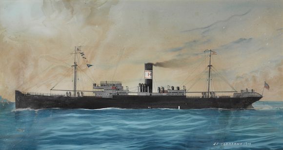 Bonhams : British School, 19th century The S.S. Courtown returning home ...