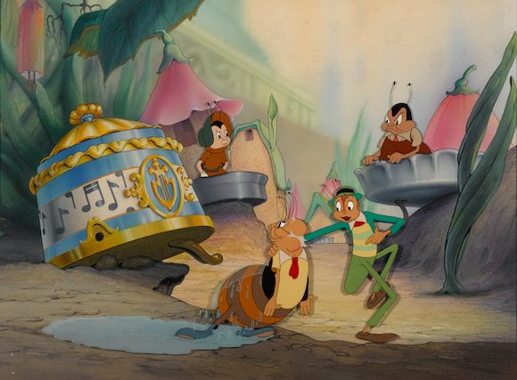 Bonhams : A celluloid of Hoppity and his fellow bugs from Mr. Bugs Goes ...