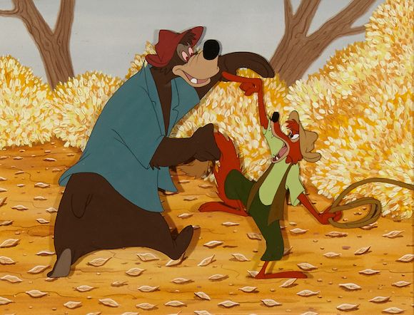 Bonhams : A celluloid of Br'er Bear and Br'er Fox from Song of the South
