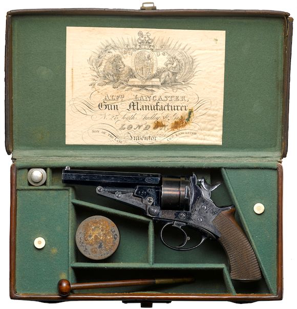 Bonhams : A cased Galand-Sommerville improved self-extracting revolver ...