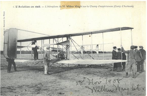 Bonhams : WRIGHT, WILBUR. 1867-1912. Postcard Signed ("Wilbur Wright"),