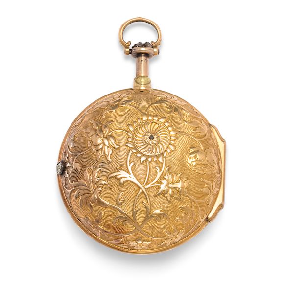 Bonhams : John Ellicott, London. A fine repousse gold quarter repeating ...