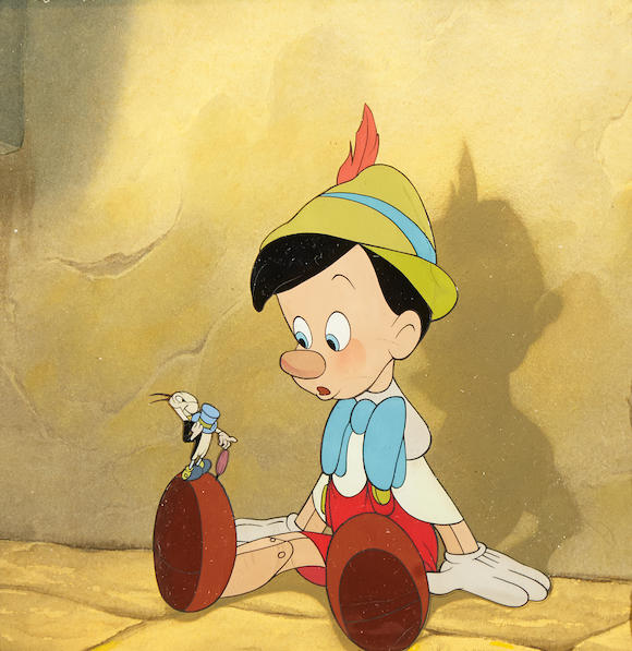 Bonhams A Celluloid Of Pinocchio And Jiminy Cricket From Pinocchio