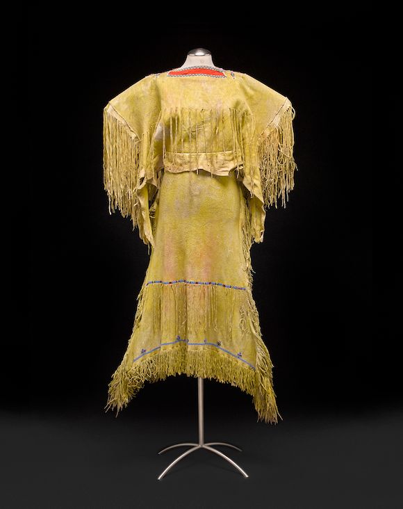 Bonhams : A Comanche beaded dress