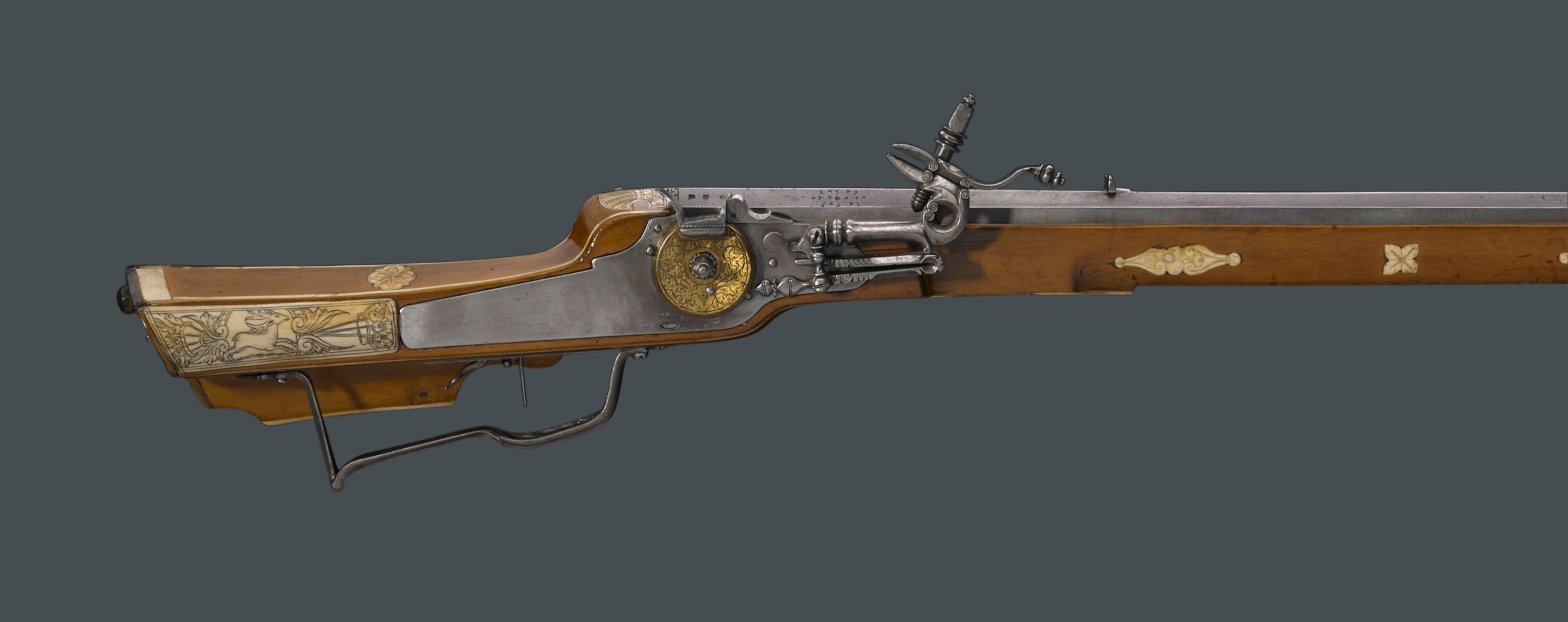 Bonhams : A composite German wheel-lock sporting rifle