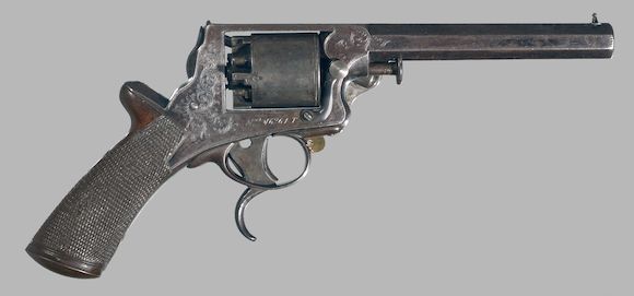 Bonhams : An engraved 3rd Model Tranter's patent five-shot self-cocking ...