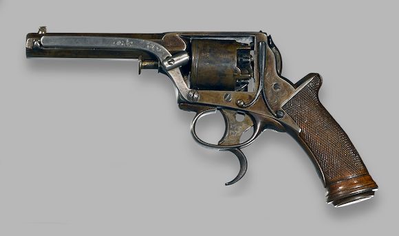 Bonhams : An engraved 3rd Model Tranter's Patent five-shot self-cocking ...