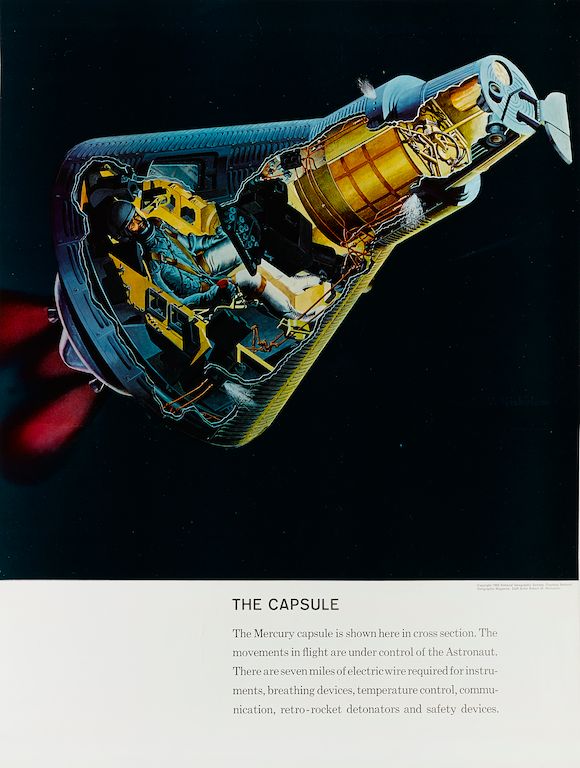 Bonhams : PROJECT MERCURY MANNED SPACE FLIGHTS POSTER EXHIBIT US ...