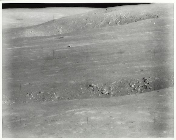 Bonhams : APOLLO 15 LUNAR SURFACE PHOTO - THE LUNAR MODULE FROM STATION ...