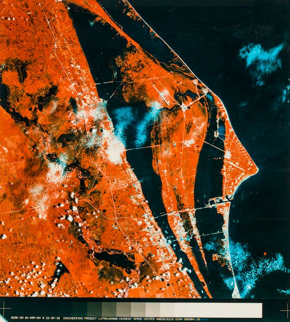 Bonhams : CAPE CANAVERAL AND THE KENNEDY SPACE CENTER UNMAMMED LANDSAT ...