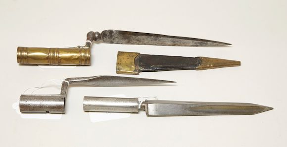 Bonhams : A lot of three socket bayonets