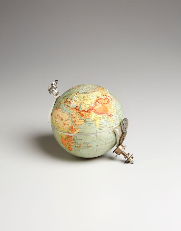 Bonhams : RECORD SETTING FLOWN NAVIGATION GLOBE AND ORBITOMETER FROM ...
