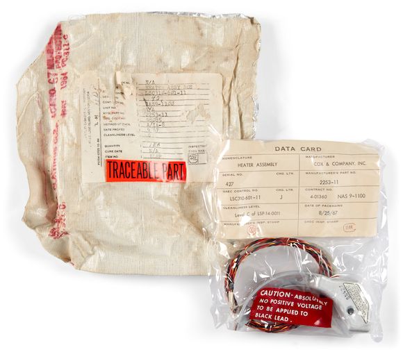 Bonhams : APOLLO GRUMMAN LUNAR MODULE RCS HEATER ASSEMBLY