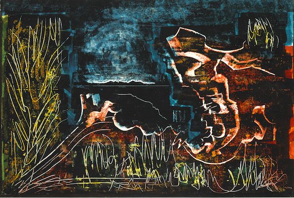 Bonhams : Cady Wells (American, 1904-1954) Rocks #1, Jacona, New Mexico ...