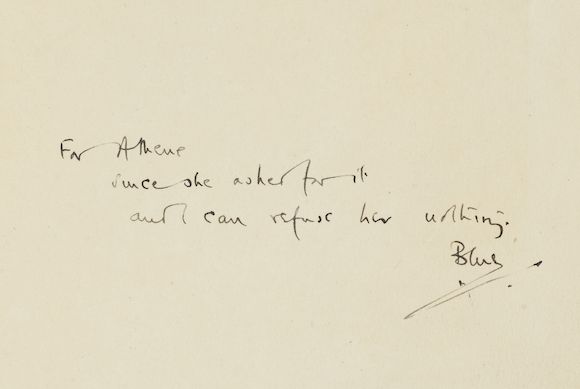 Bonhams : MILNE, ALAN ALEXANDER. 1882-1956. Autograph Manuscript Signed ...