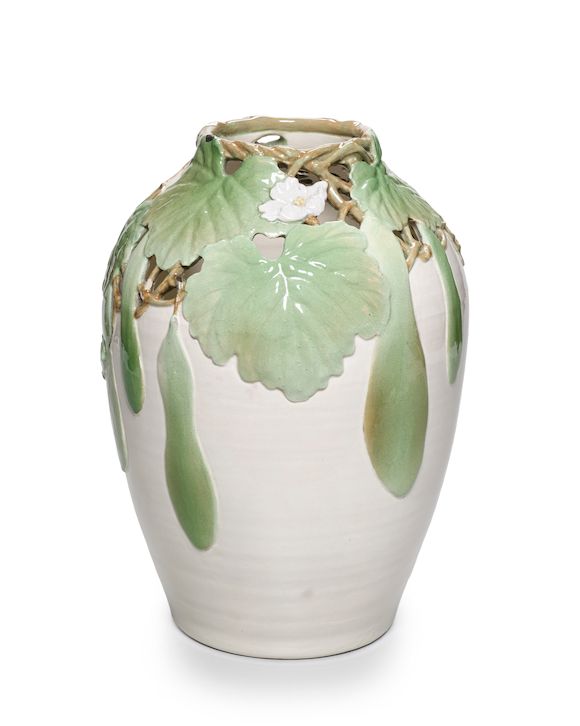 Bonhams : Ito Tozan (1846-1920) A porcelain vase Taisho era (1912-1926)