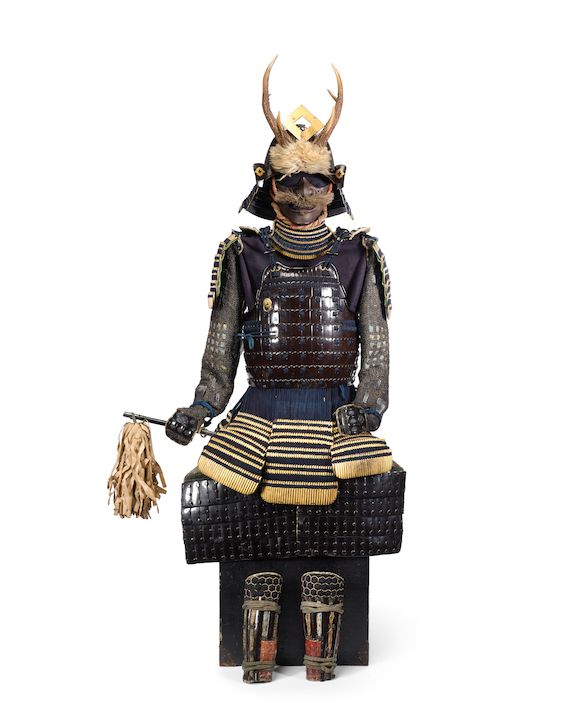 Bonhams : A black and gold-lacquer armor Edo period (1615-1868), 18th ...