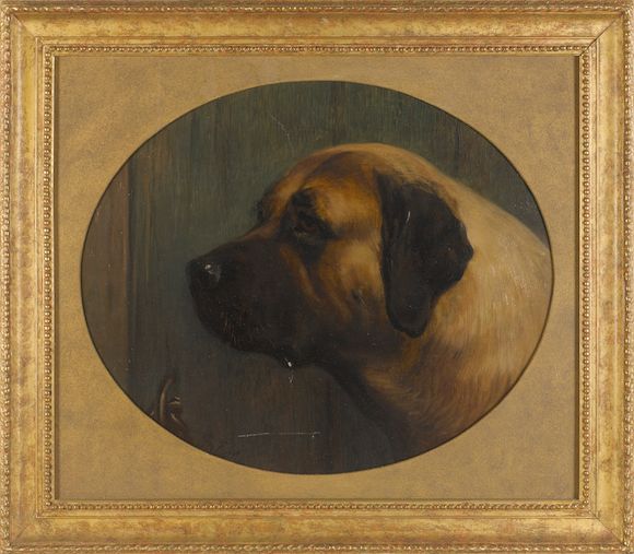 Bonhams : George Earl (British 1824-1908) Portrait of a Mastif 21 x 25 ...