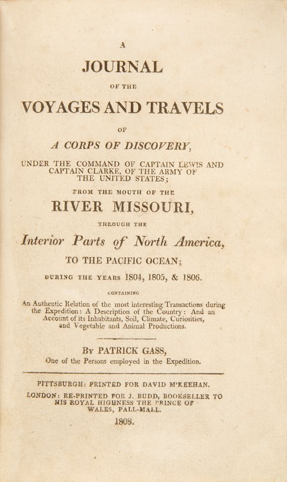 Bonhams : GASS, PATRICK. 1771-1870. A Journal of the Voyages and ...