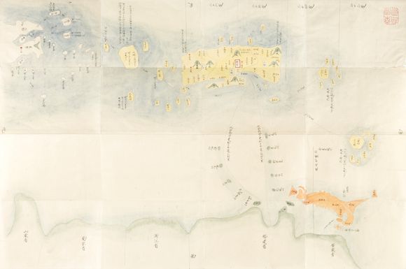 Bonhams : Ryukyu Islands (Okinawa Group). [Traders Map of the Ryukyu ...