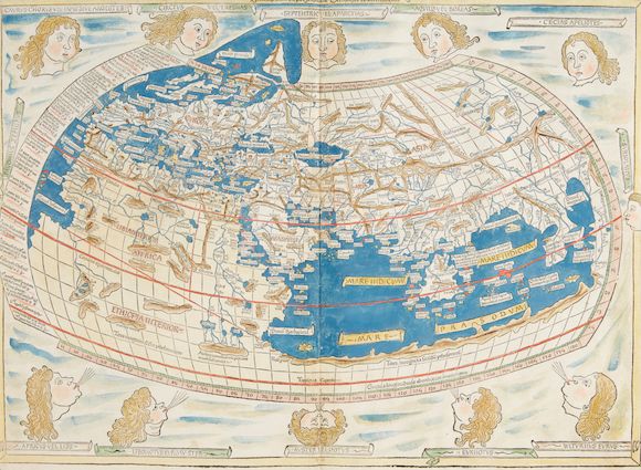 Bonhams : Ptolemaeus, Claudius. 2nd Century. Untitled Ptolemaic Map of ...