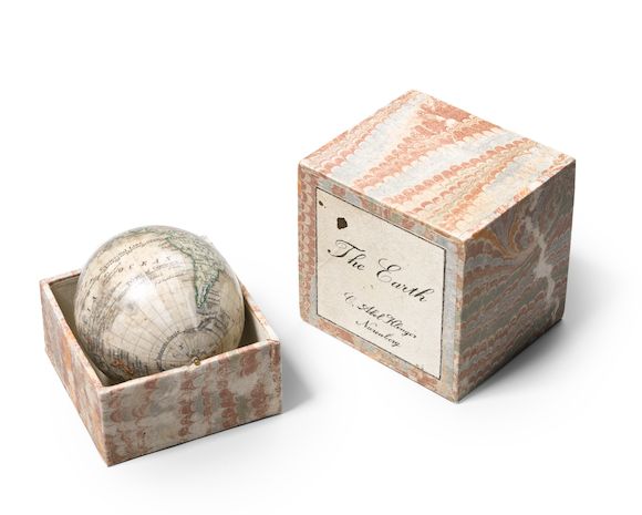 Bonhams : Miniature Terrestrial Globe. ABEL-KLINGER, CARL. The Earth ...