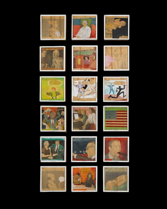 Bonhams : Marco Arce (born 1968) Martita, 1995 each panel 6 5/8 x 6 5/8 ...