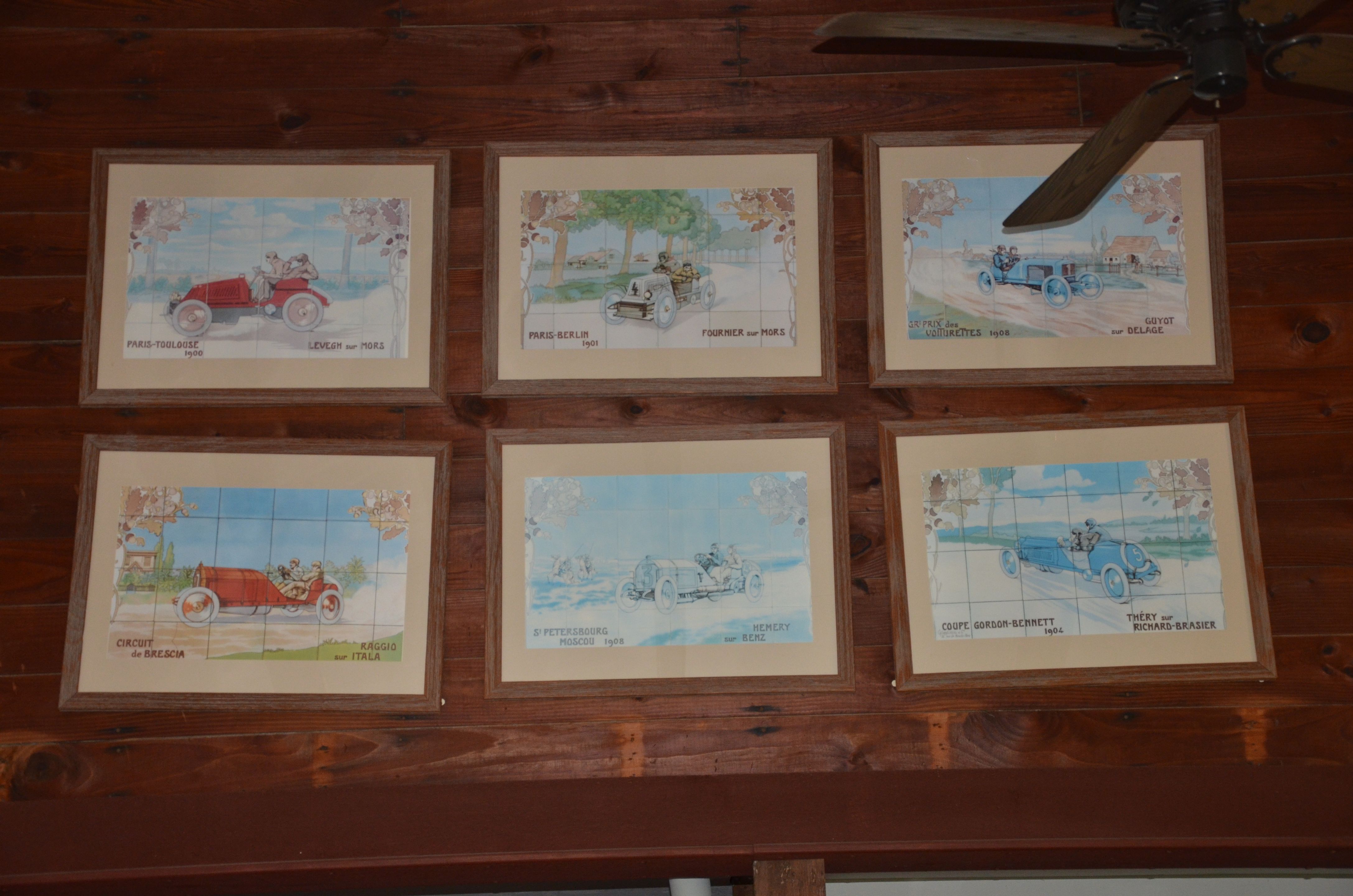 Bonhams Cars : A collection of twelve Michelin Tire tile prints