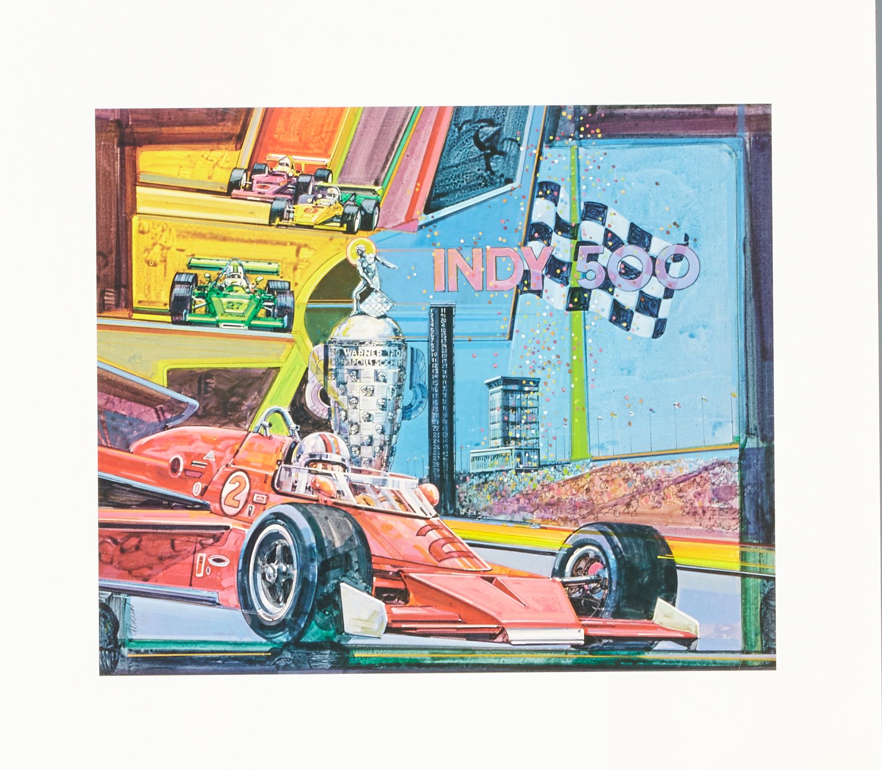 Bonhams Cars : A group of two Indy 500 posters