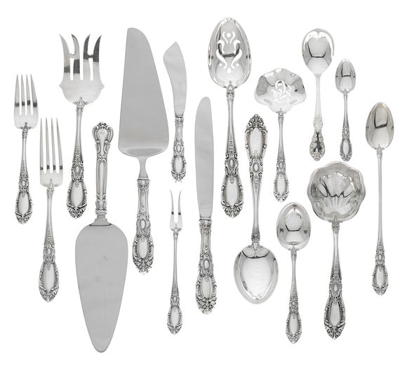Bonhams : An American sterling silver part flatware service by Towle ...