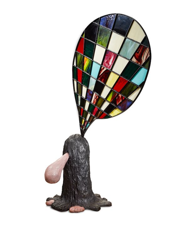 Bonhams : Liz Craft (born 1970) Hairy Guy (With Thought Balloon), 2005 ...
