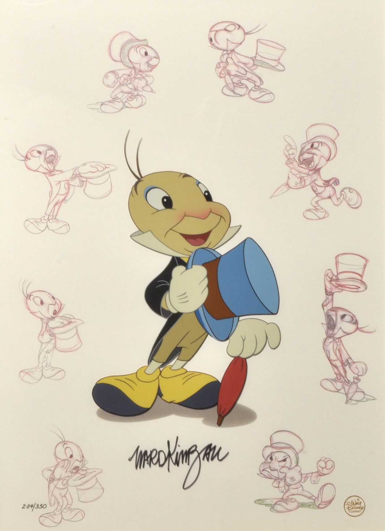 Bonhams Cars : A Disney Master Series hand-painted cel overlay on ...