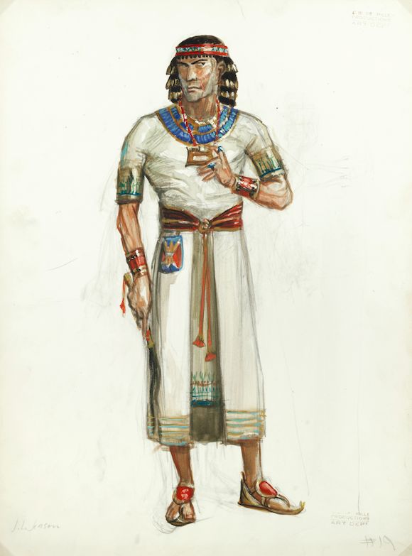 Bonhams : A John Jensen costume design of Vincent Price in The Ten ...