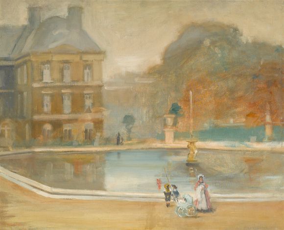 Bonhams : Alson Skinner Clark (1876-1949) Luxembourg Gardens 25 1/2 x ...